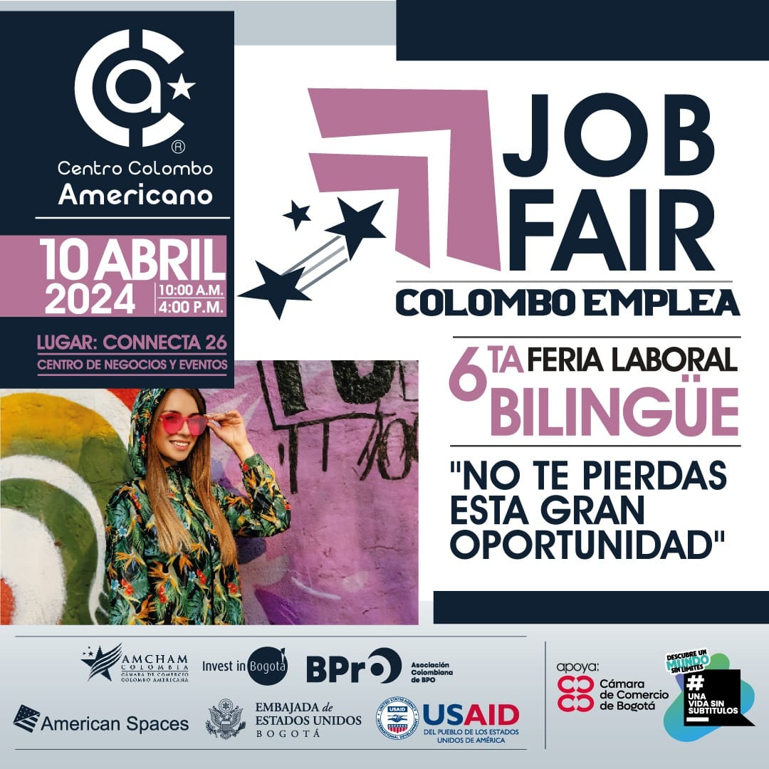 Sexta Feria Laboral Bilingüe Job Fair Colombo Emplea: Hablar inglés te ...