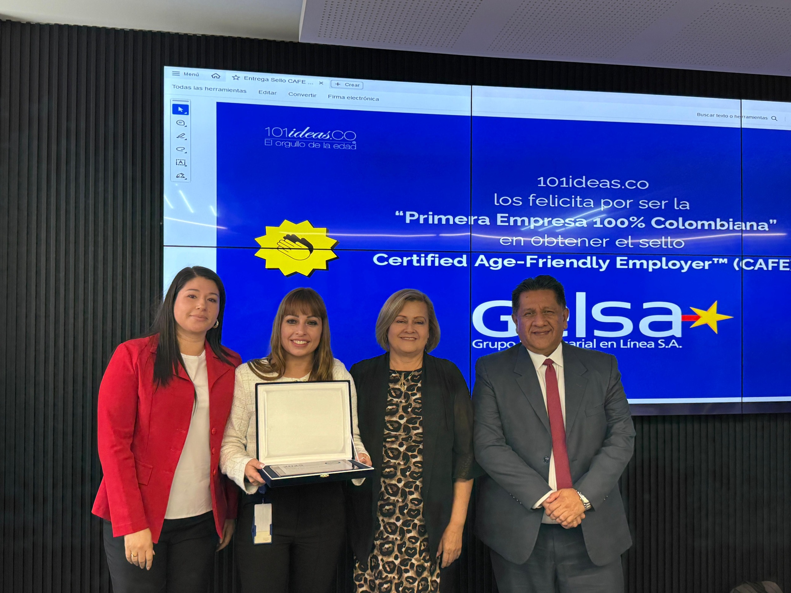 Gelsa recibe certificación por inclusión generacional - Lado B