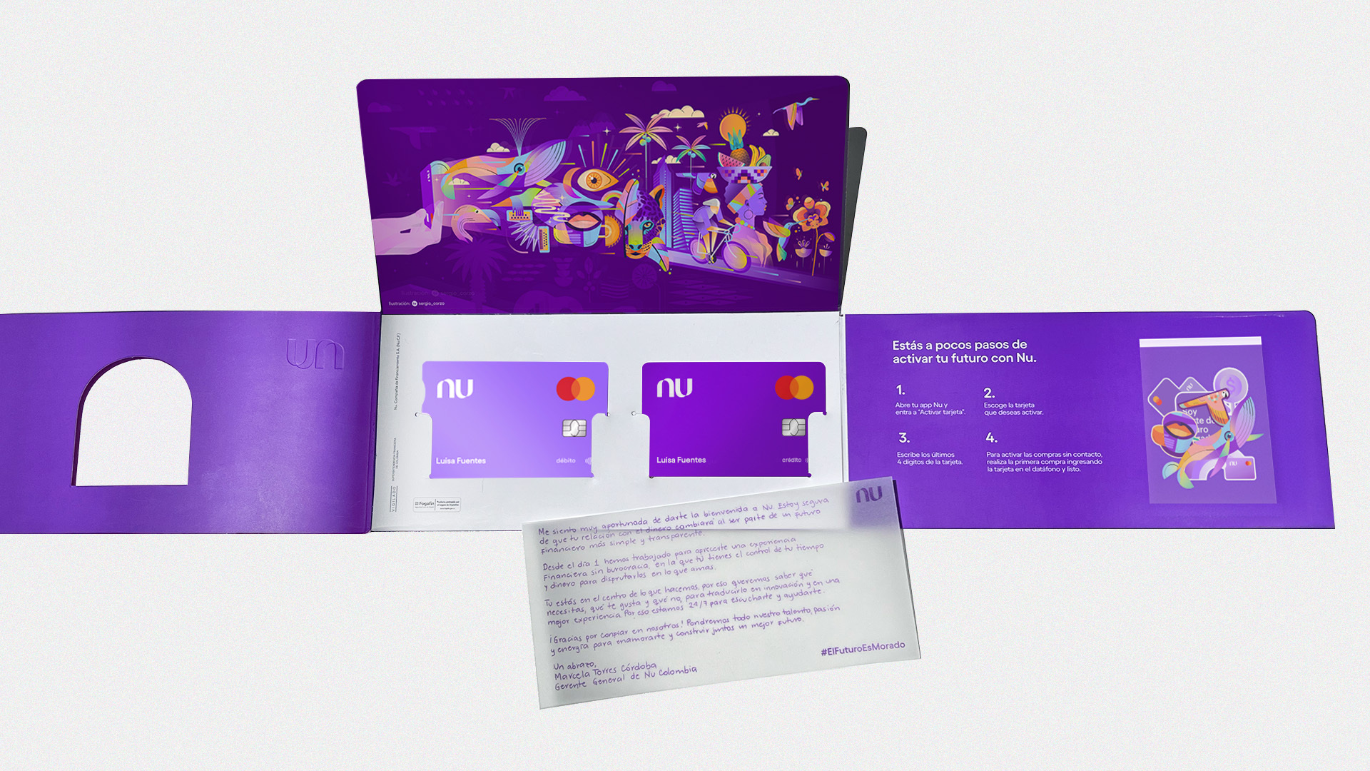 Nu Colombia renueva kit de bienvenida con realidad aumentada - Lado B